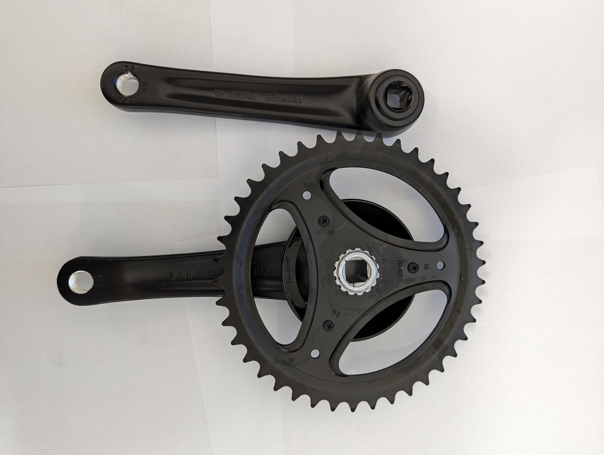 Single chainring with 42 teeth, square taper– Lectronbikes.com